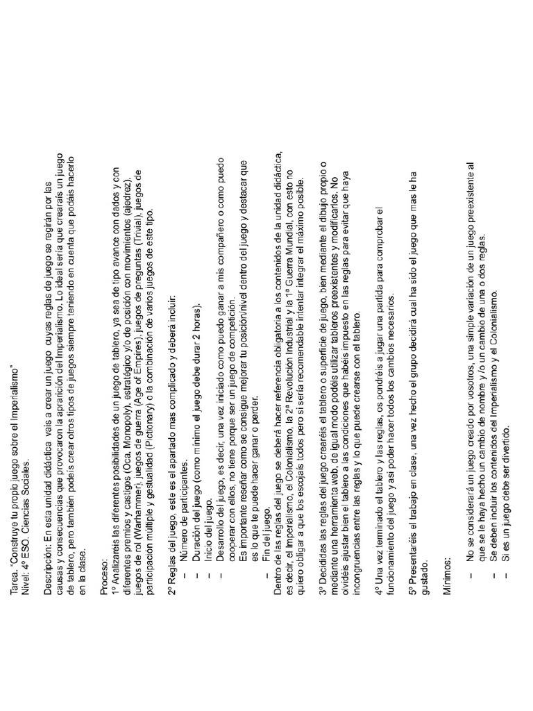 Imperialismo - Construye Tu Juego | PDF