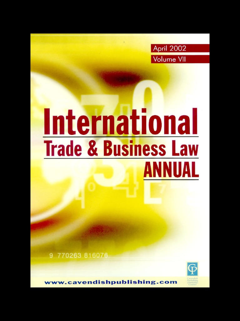 International Trade and Business Law | PDF | Dumping (Pricing Policy) | Economies