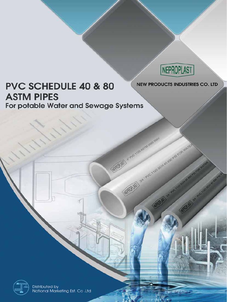 Neproplast PVC Pipes SCH 40 & SCH 80 | PDF