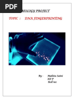 Class 12 DNA Fingerprinting Project | PDF | Dna Profiling | Dna