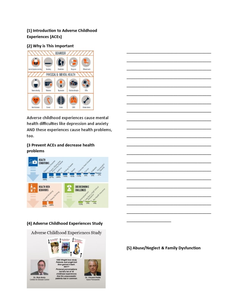 ACE's Spanish Handout | PDF | Substance Abuse | Child Neglect