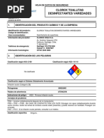 Fichas de Seguridad Reactivos Lab | PDF | Primeros auxilios | Sistema ...