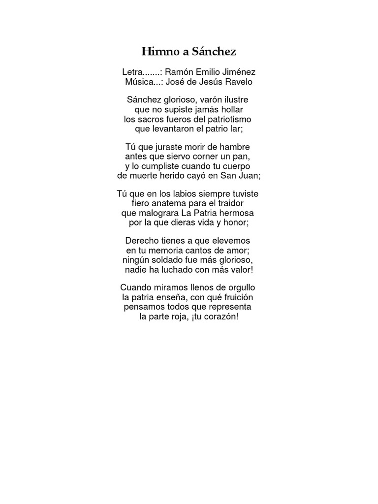 Himno A Sánchez | PDF