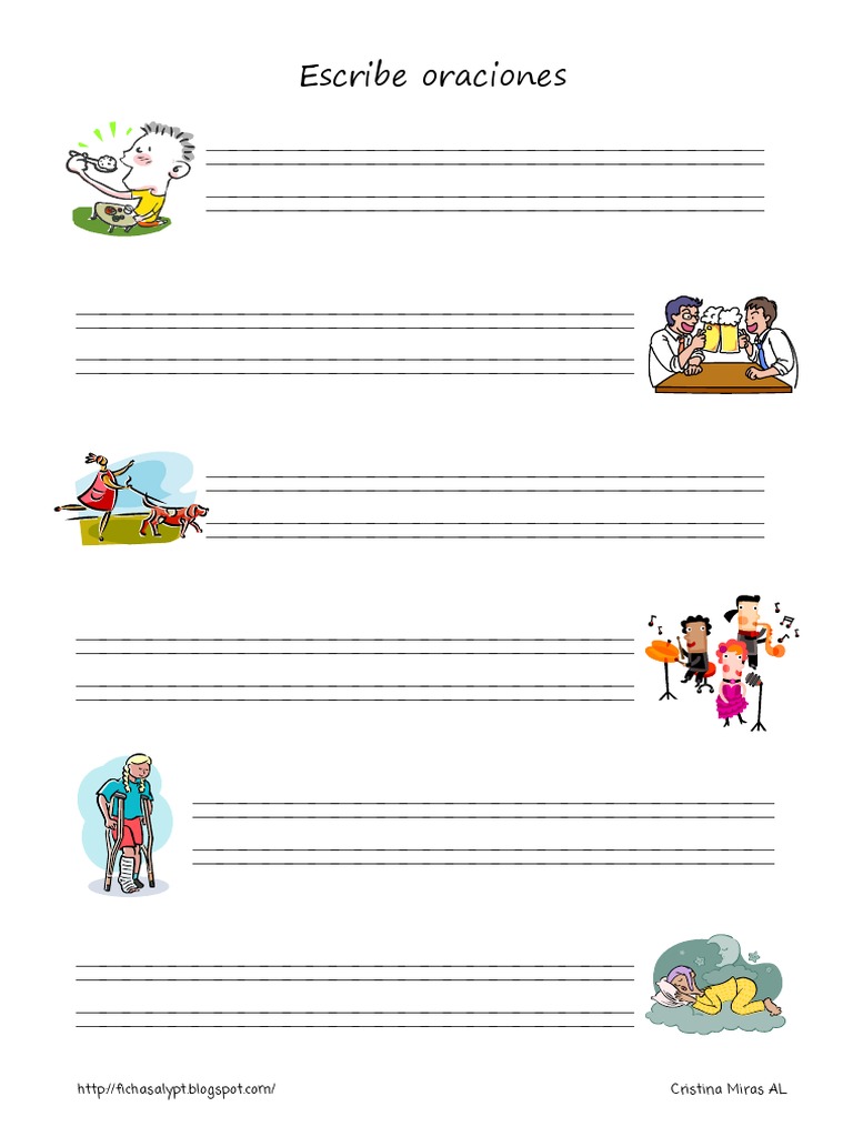 Escribe Oraciones 03 PDF | PDF | Relaciones personales, crianza y ...