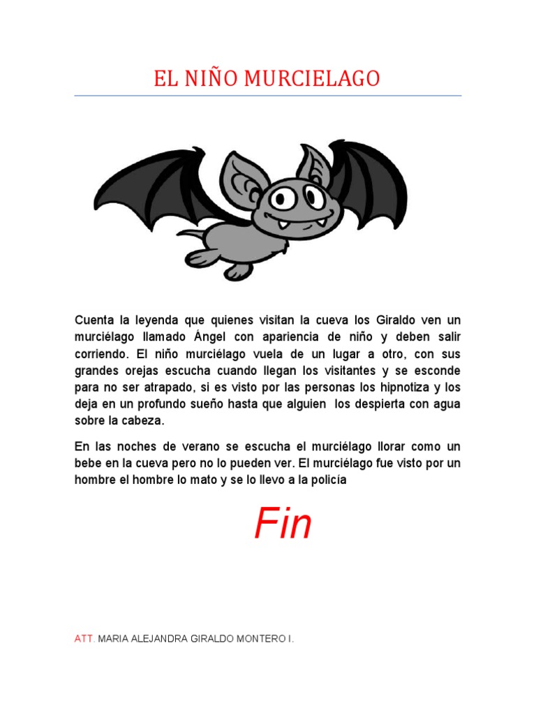 El Niño Murcielago Pdf