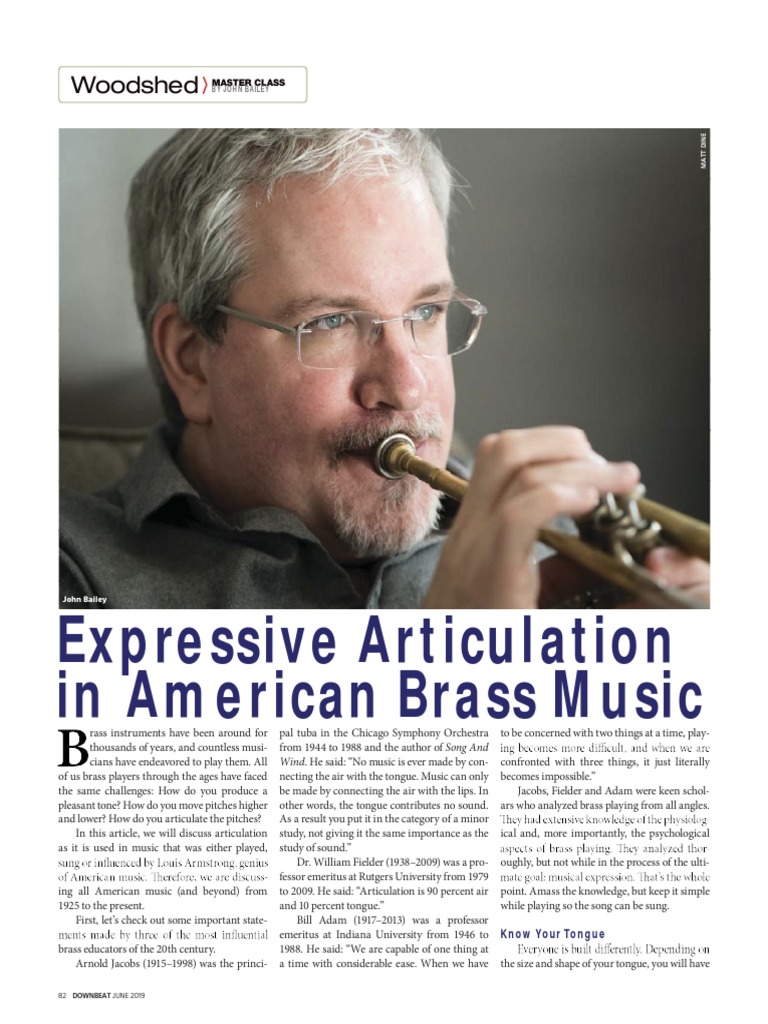 Expressive Articulation in Brass Music | PDF