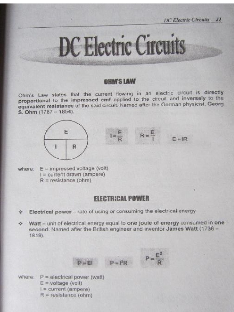 02 DC Electric Circuits | PDF