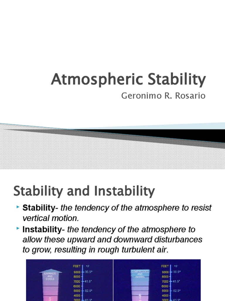 Understanding Atmospheric Stability | PDF | Home & Garden | Science ...