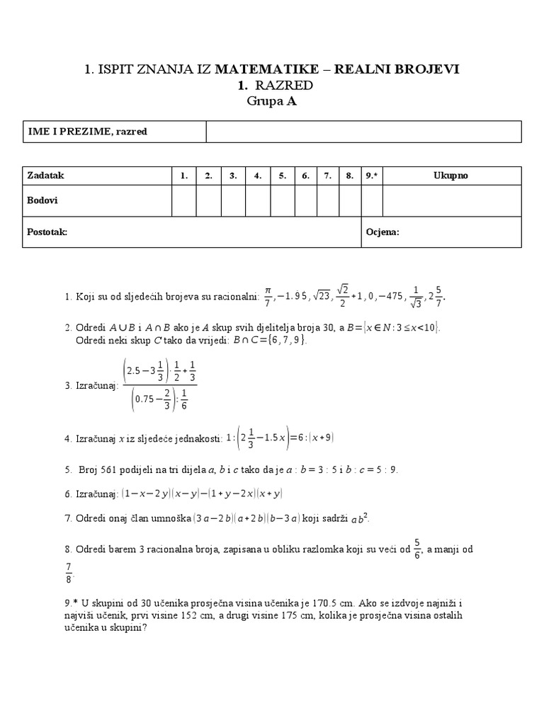1 Ispit Primjer Pdf