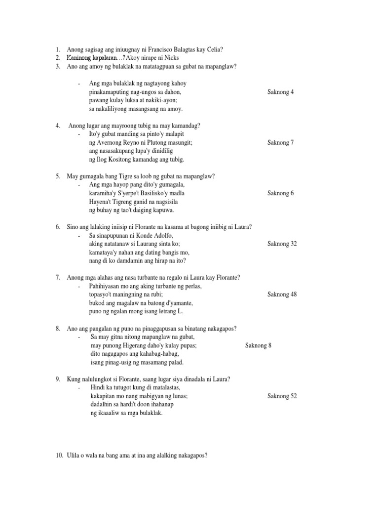 Florante't Laura 1 | PDF Florante't Laura 1 | PDF