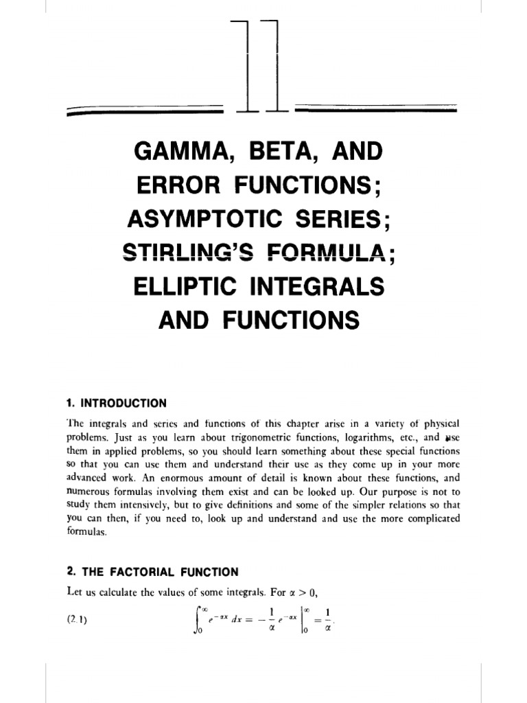 Fungsi Gamma, Beta, Dan Error-1 | PDF