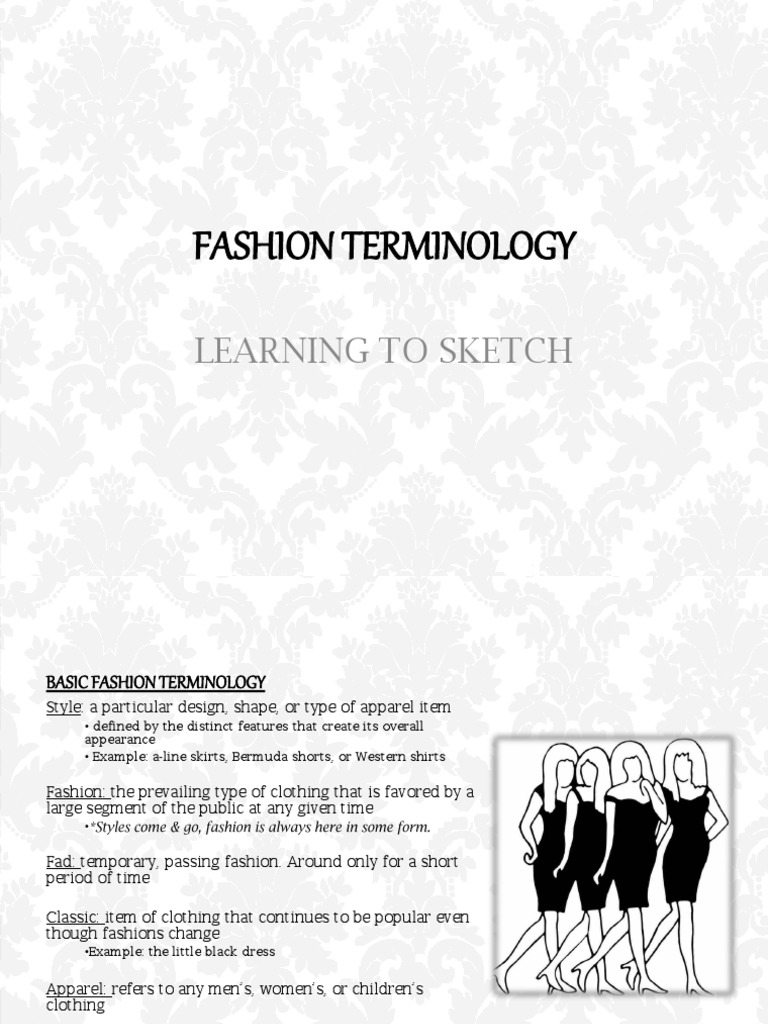 Fashion Terminology PPT - Ms Krysten Dane | PDF
