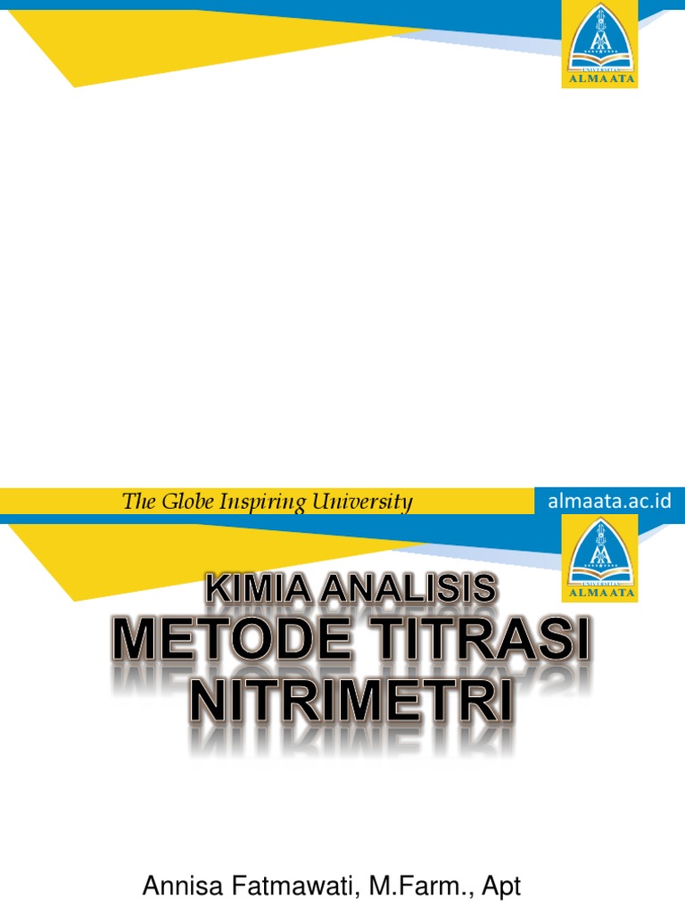 Metode Titrasi Nitrimetri | PDF