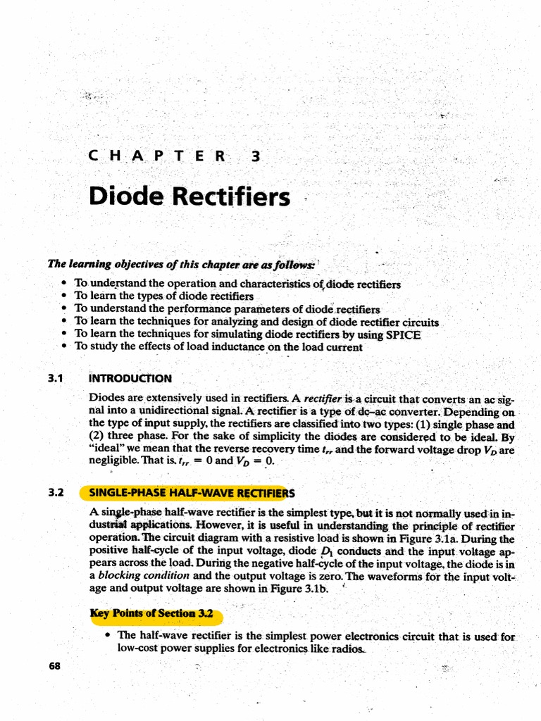 CH 3 Uncontrolled Rectifier PDF | PDF