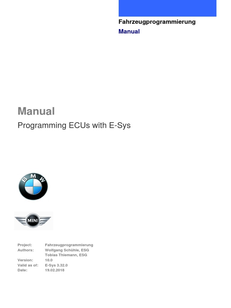 E-Sys Manual PDF | PDF