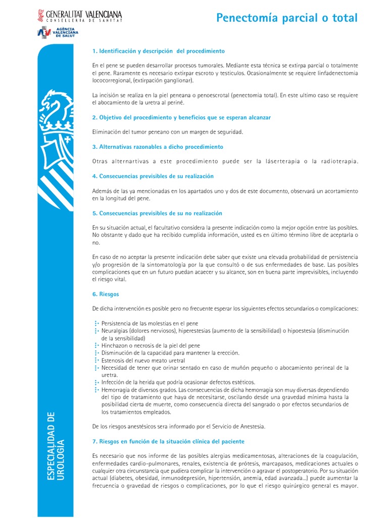 Penectomía Parcial o Total | PDF