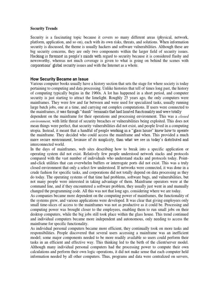 Security Trends | PDF