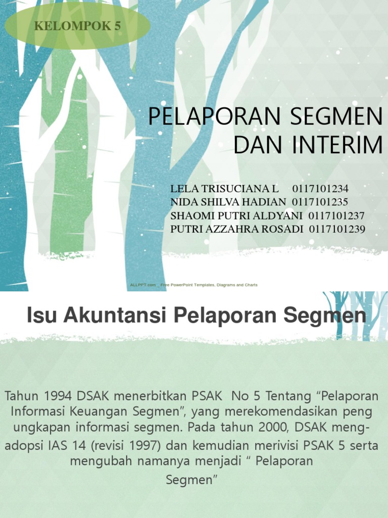 Pelaporan Segmen dan Interim Akuntansi | PDF | Pengelolaan Keuangan ...