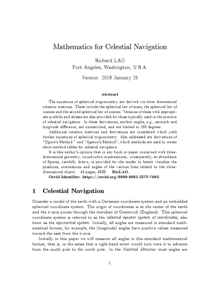 Celnav 1 | PDF