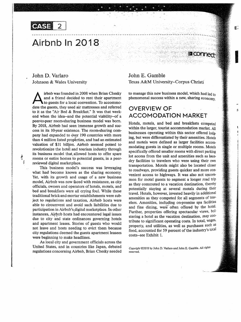 Case Airbnb in 2018 PDF | PDF