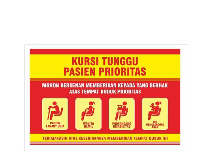 Stiker Kursi PX Prioritas | PDF