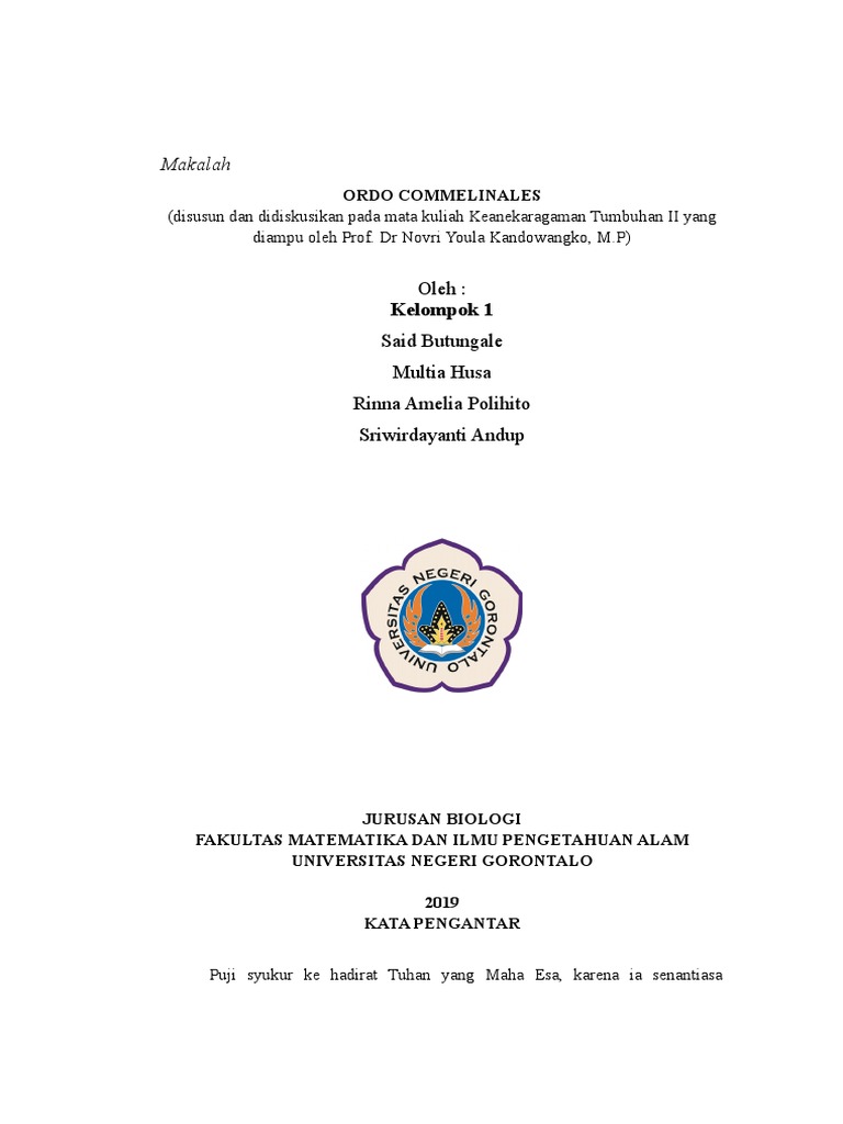 Ordo Commelinales: Ciri dan Klasifikasi | PDF | Griya & Taman