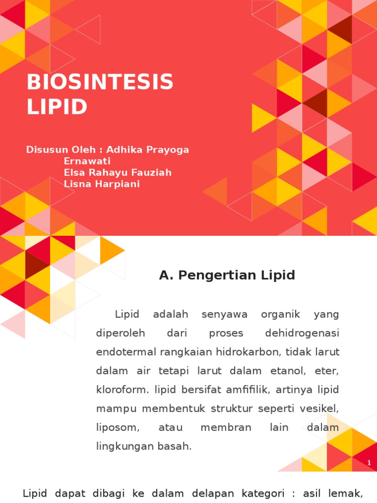 Biosintesis Lipid: Proses dan Struktur | PDF