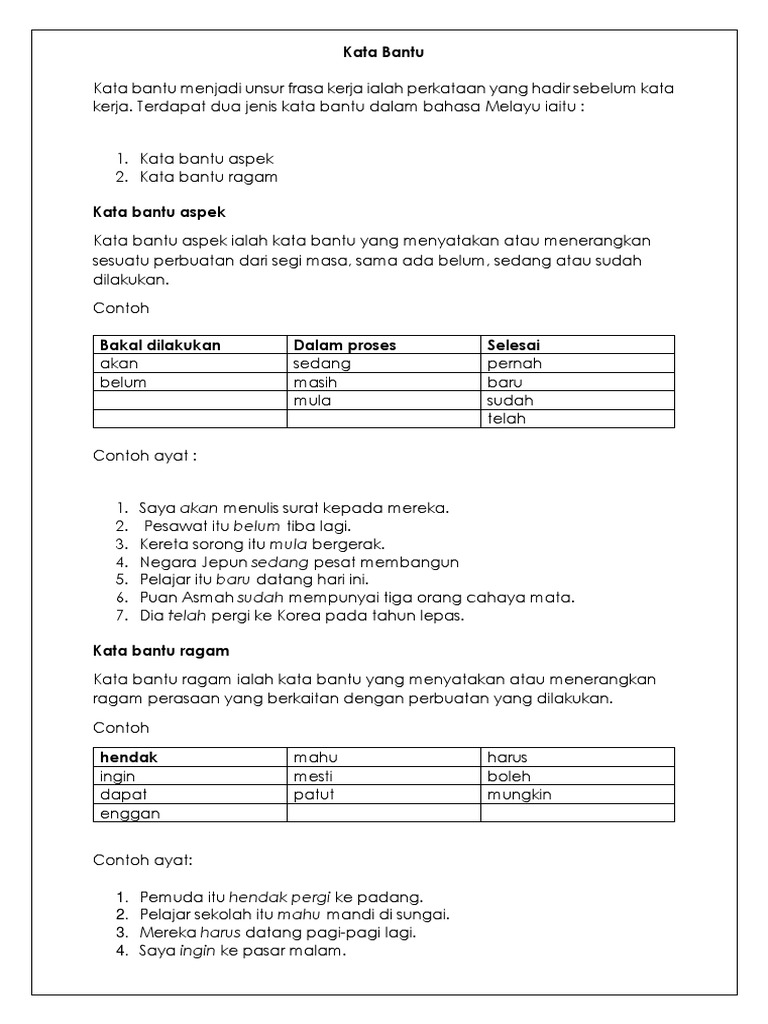 Kata Bantu | PDF