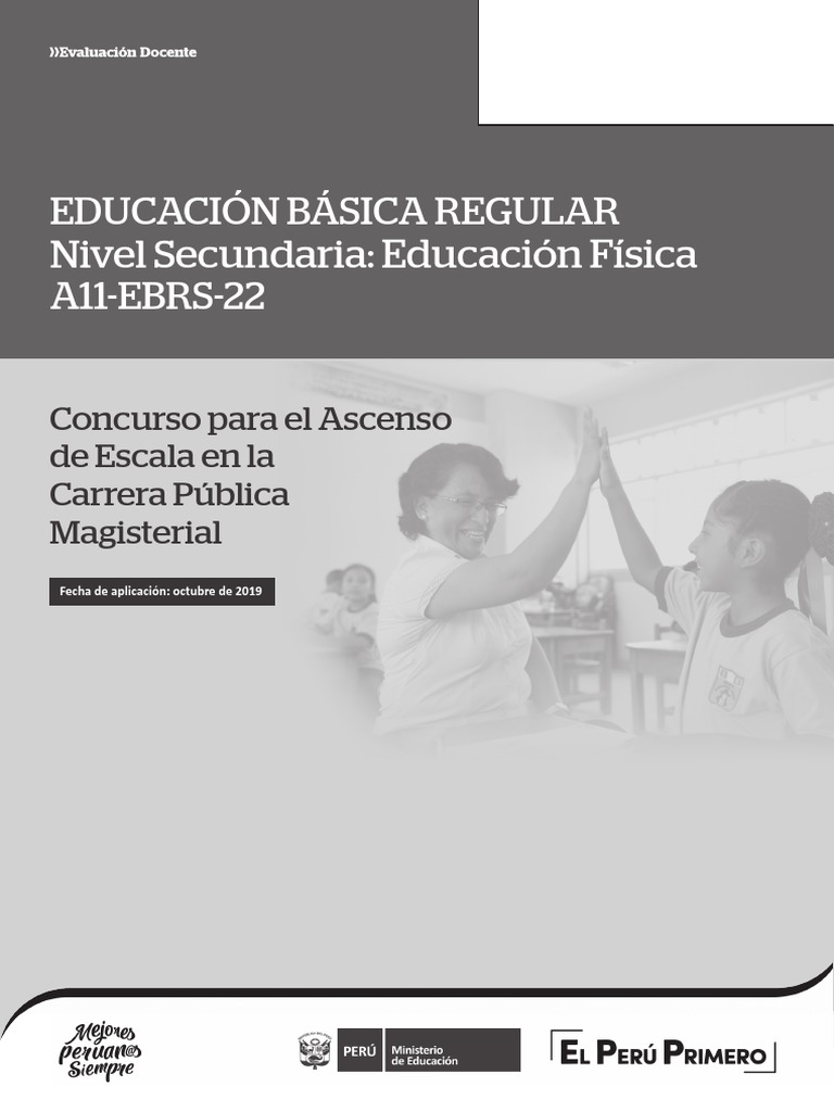 A11-Ebrs-22 - Ebr Secundaria Educacion Fisica - Forma 2 | PDF