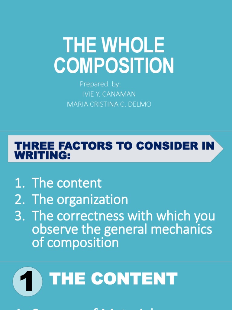 English Composition Report The Whole Composition | PDF