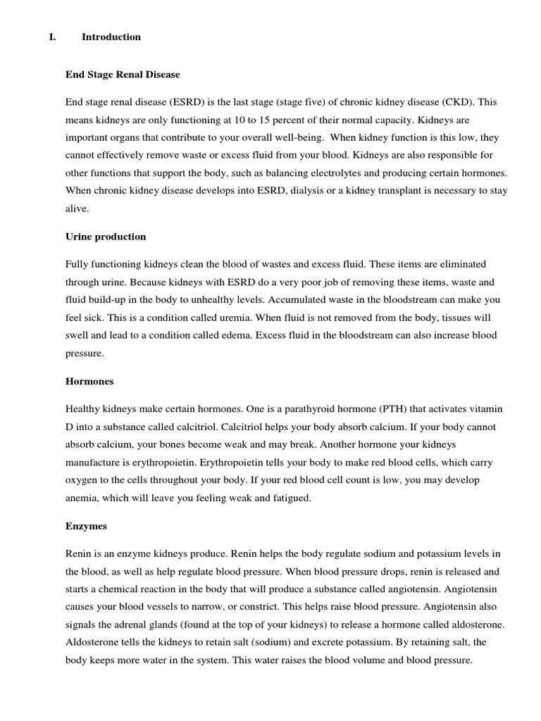 Case Study Dialysis | PDF