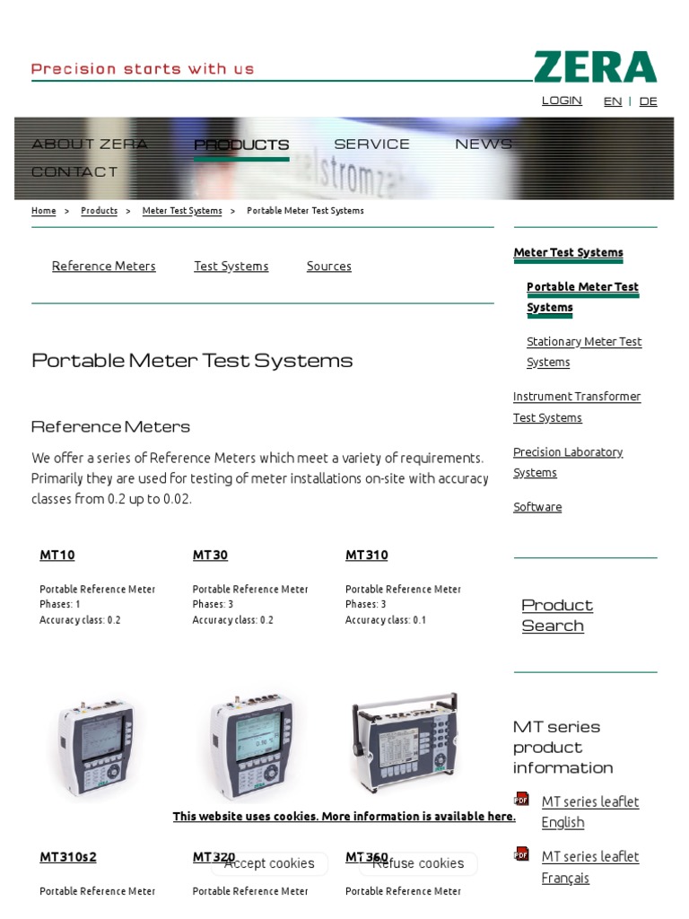 Zera Portable Meter Test Systems | PDF