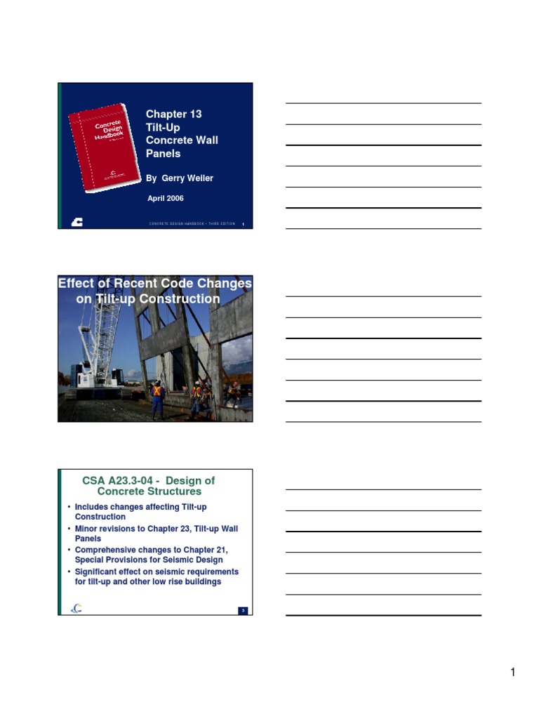 Tilt Up Design | PDF | Beam (Structure) | Framing (Construction)