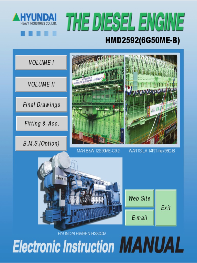 MAN B&W 12S90ME-C9.2 diesel engine drawings | PDF