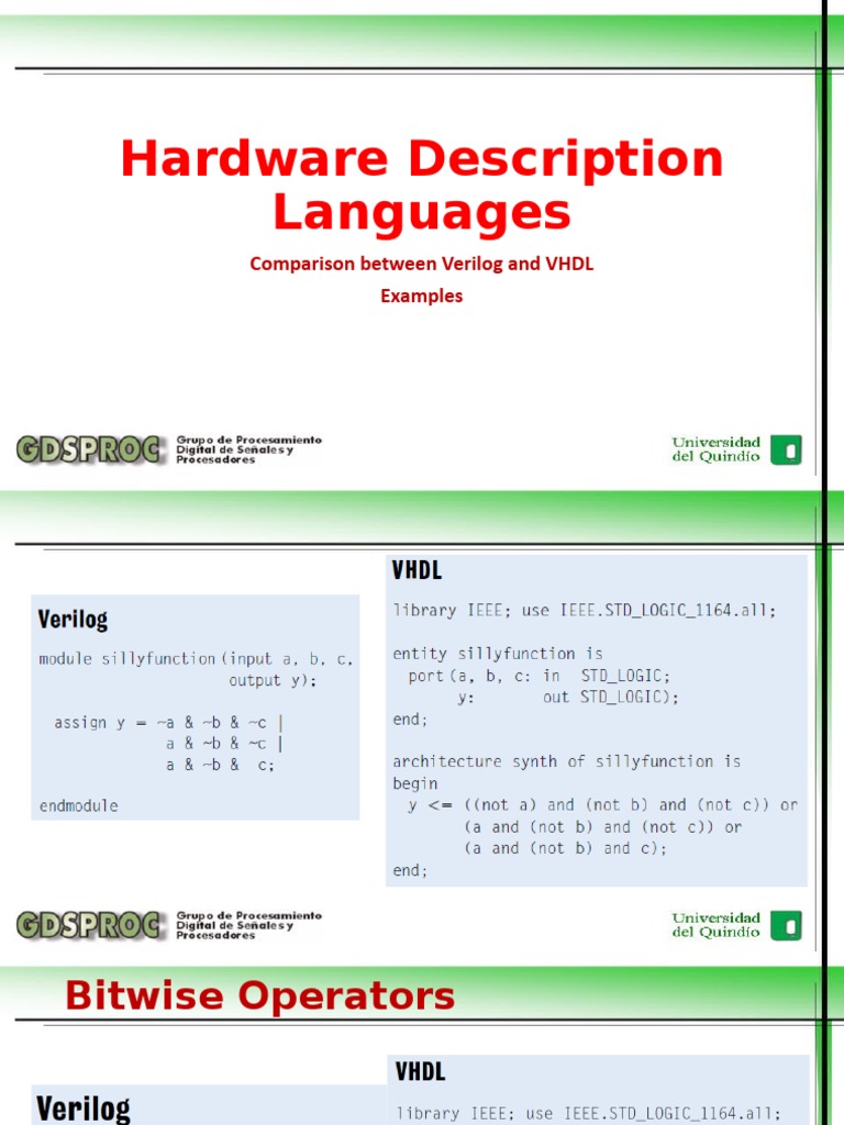 HDL Descriptions | PDF | Teaching Methods & Materials | Technology ...