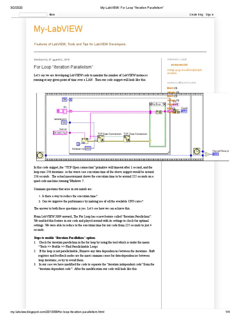 My Labview For Loop Iteration Parallelism Pdf