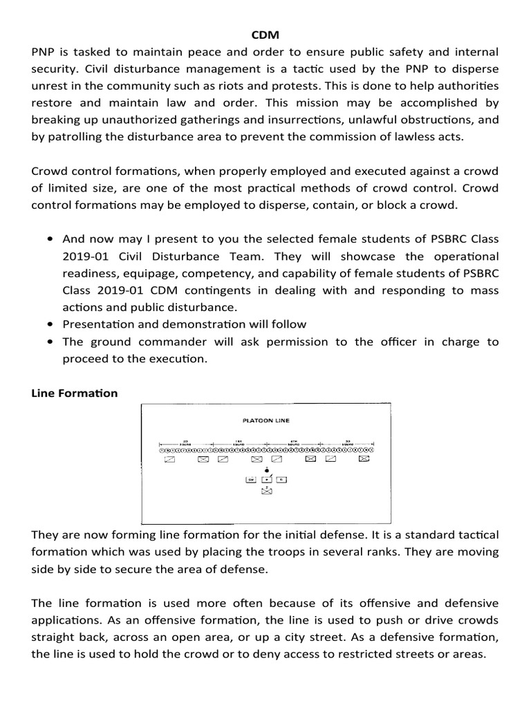 Civil Disturbance Management Formations | PDF | Politics | History