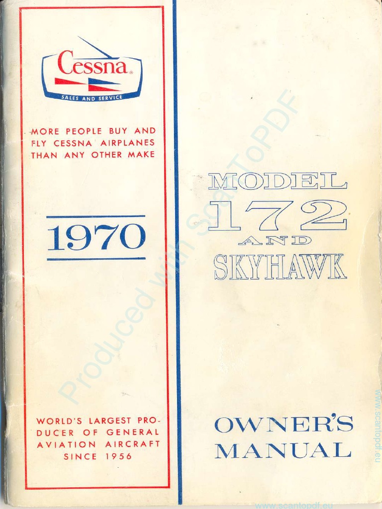 Cessna-172 Skyhawk Owner's Manual | PDF