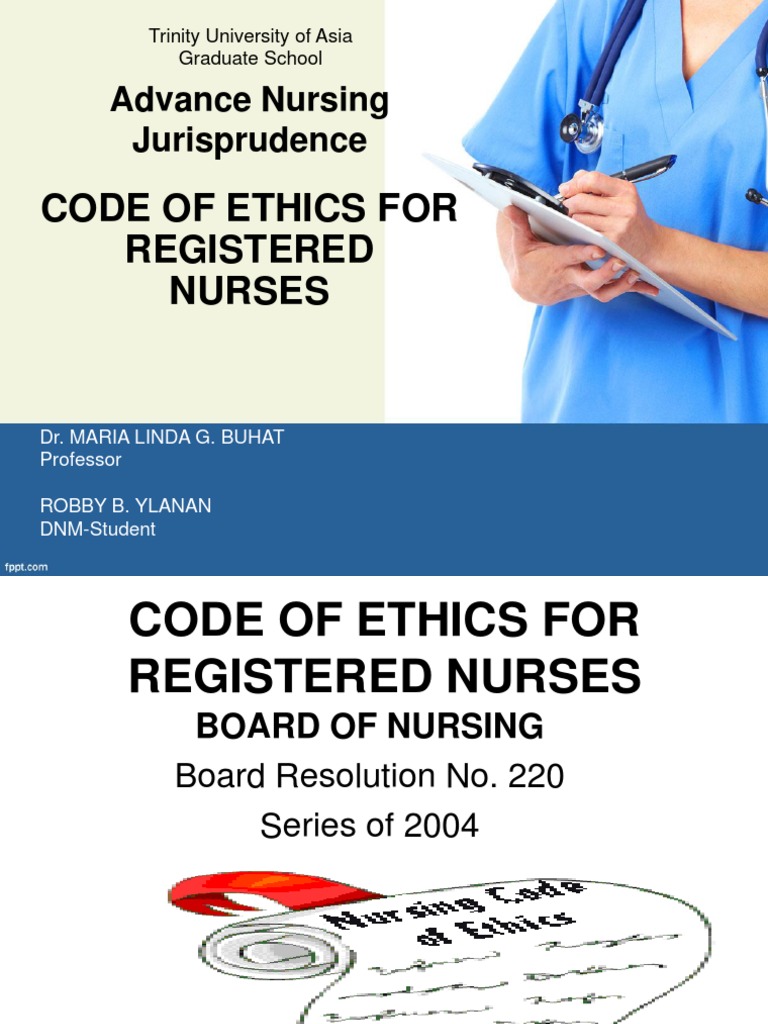 Code of Ethics for Registered Nurses | PDF | Self-Improvement | Wellness