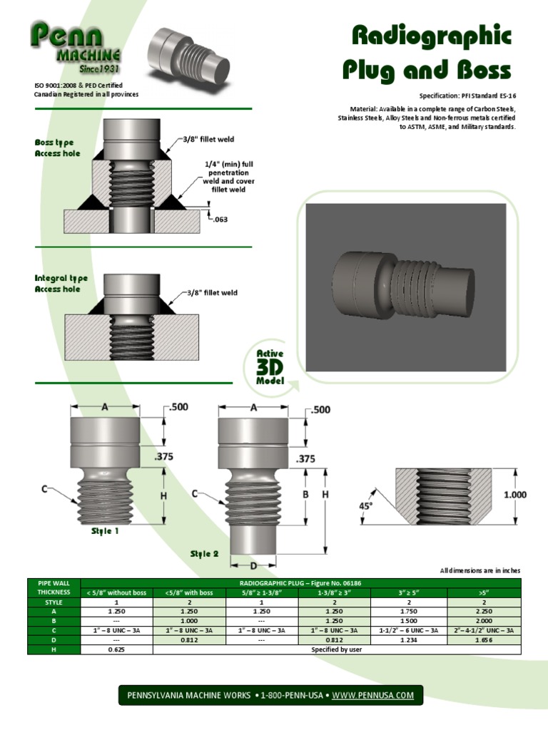 Radiographic Plug and Boss | PDF