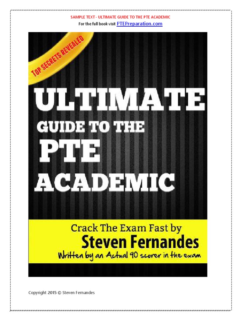PTE Academic Sample | PDF