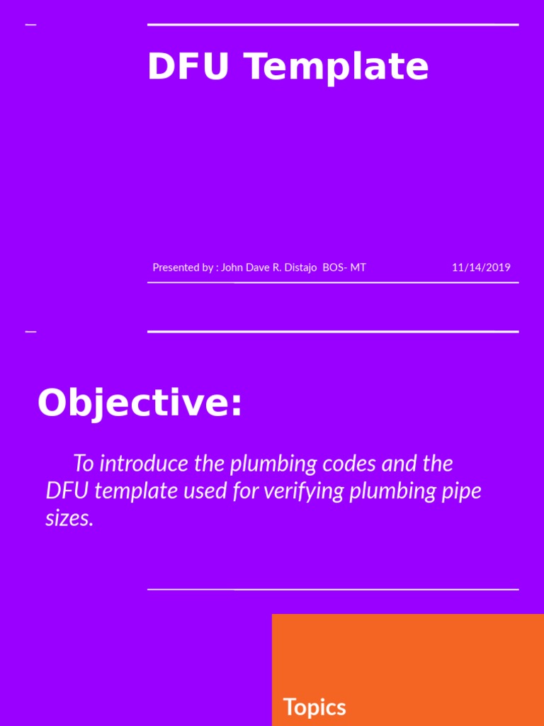 DFU Template | PDF