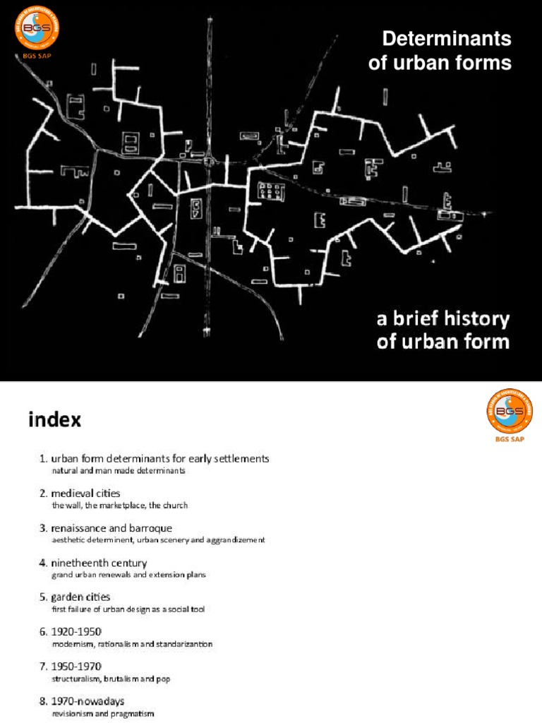 2 URBAN FORMS DETERMINANTS