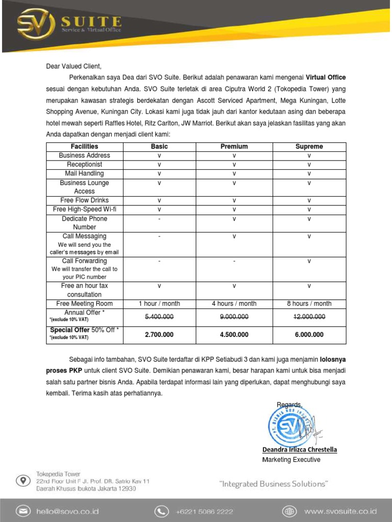 SVO Suite Quotation - VO | PDF