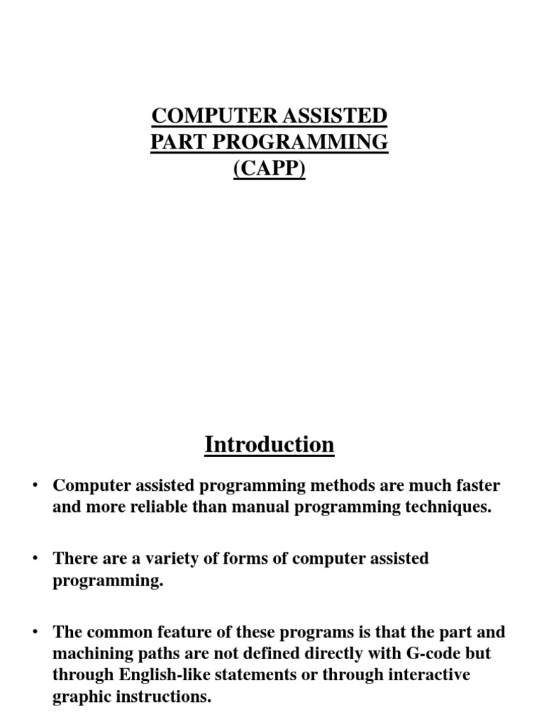 Computer Assisted Part Programming | PDF