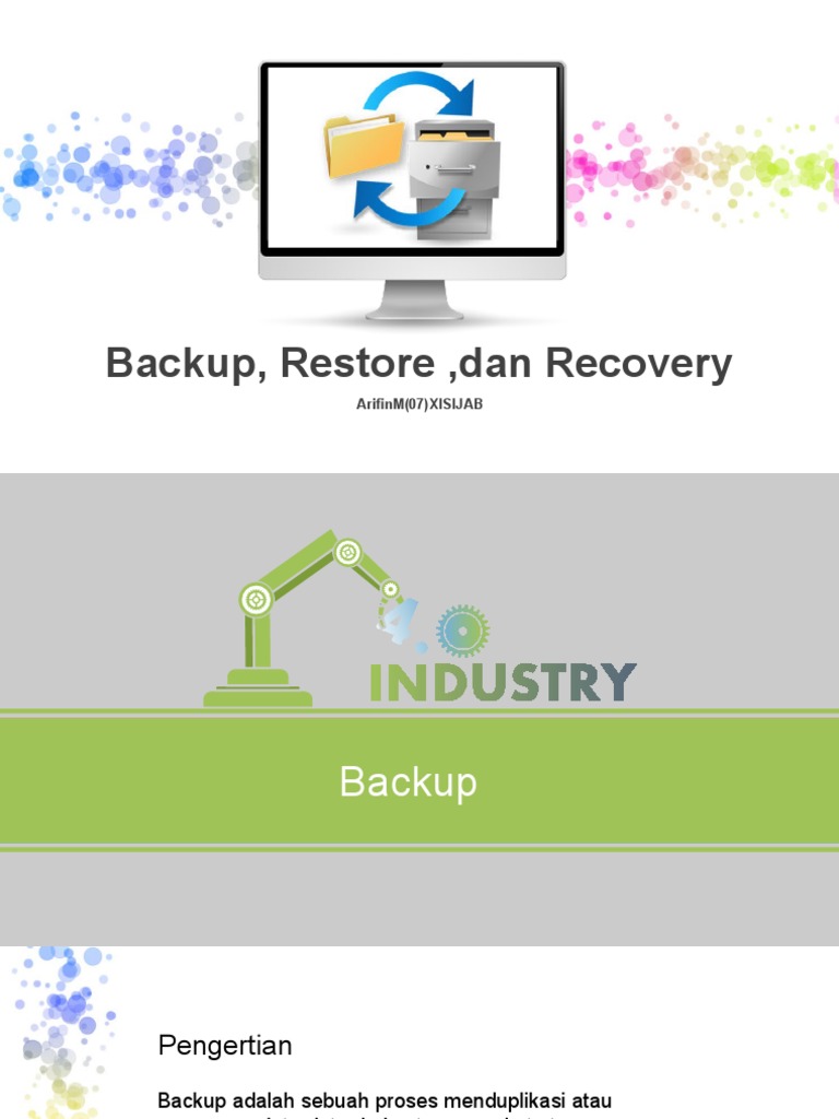 Backup, Restore, Recovery | PDF