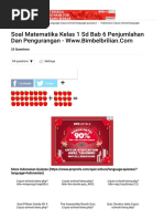 LKPD Matematika Kelas 1 Semester 2 | PDF