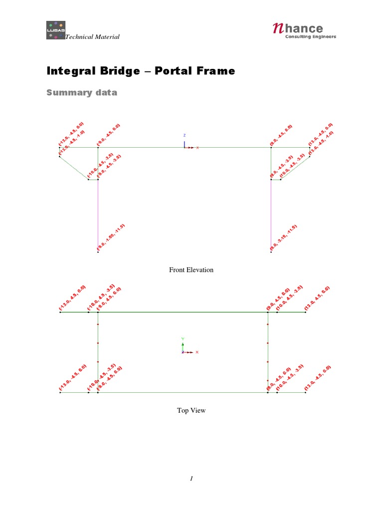 LUSAS Technical Material - Integral Bridge PDF | PDF