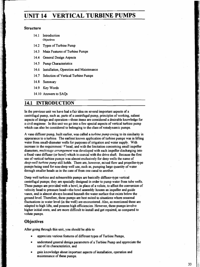 Vertical Turbine Pumps Basics & | PDF
