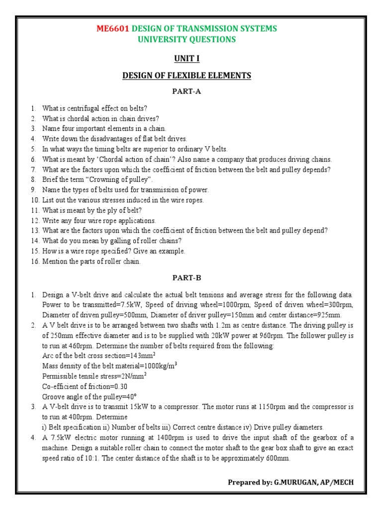 DTS University Question Bank | PDF